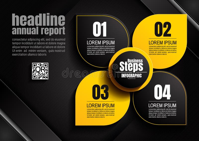 Infographics Design Black Color 21 Stock Vector - Illustration of flat ...