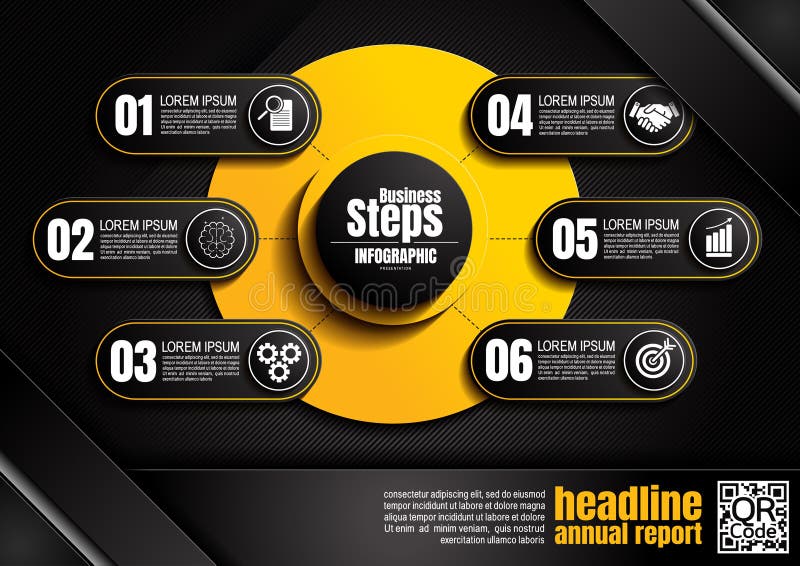 Infographics Design Black Color 39 Stock Vector - Illustration of plan ...