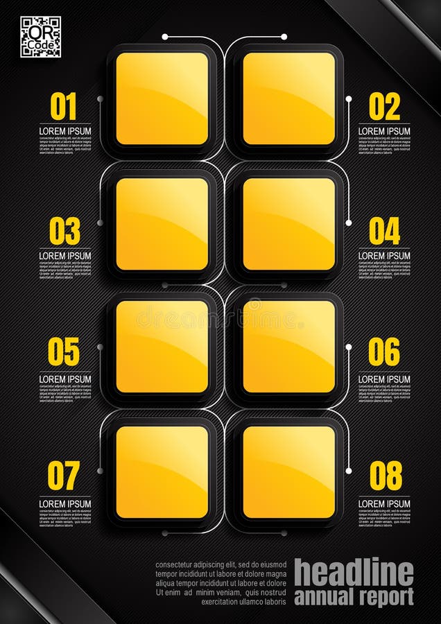 Infographics Design Black Color 28 Stock Illustration - Illustration of ...