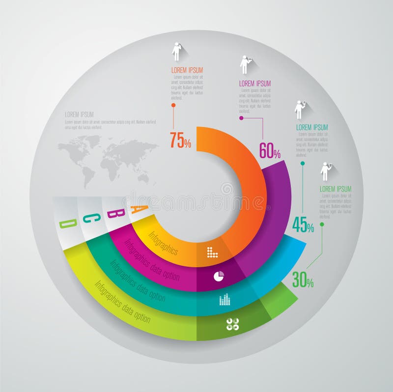 Abstract Infographics Template Design Stock Vector - Illustration of ...