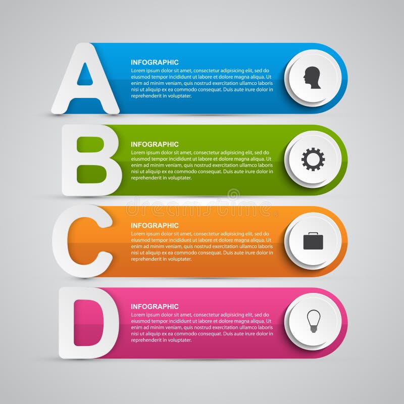 Infographics Design Template for Presentations or Information Booklet ...
