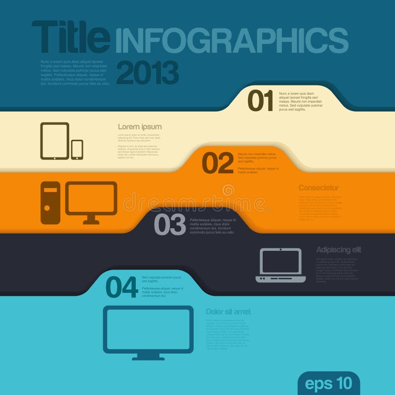 Infographics Design Template. Vector. Editable Stock Vector ...