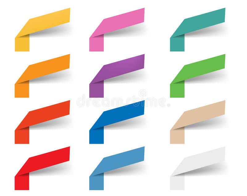 Infographics Design Template Web Ribbons Stock Vector - Illustration of ...