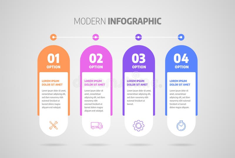 Infographics Design Vector. Business Concept with Steps or Processes ...