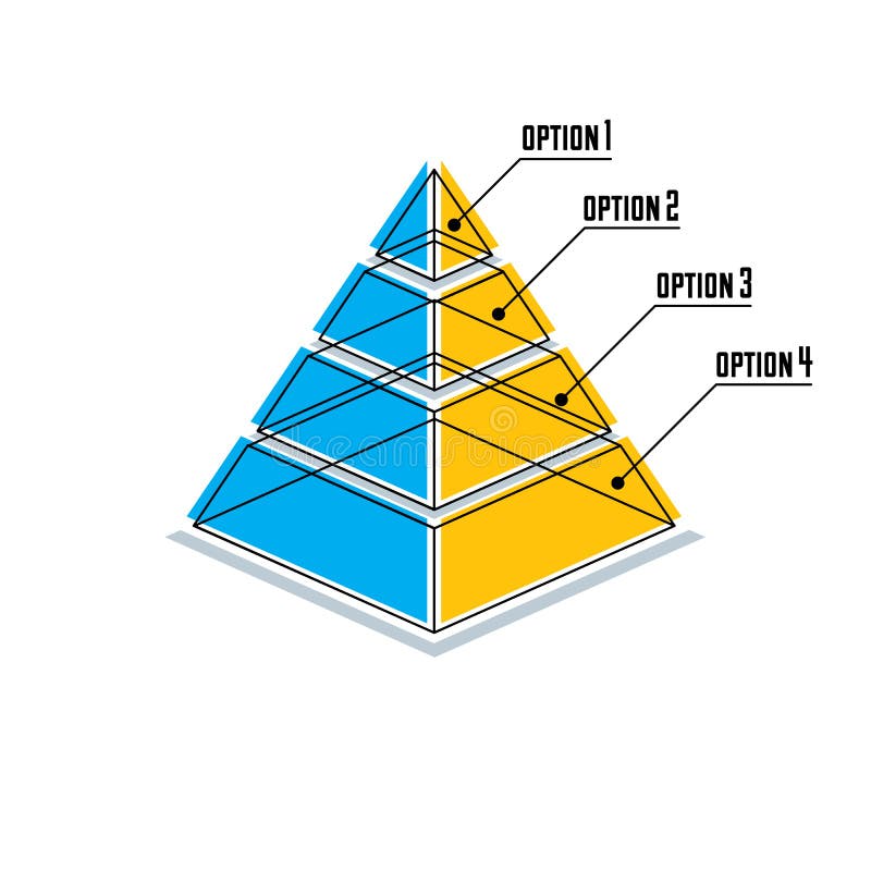 Pyramid Diagram Five Level Pyramid Model