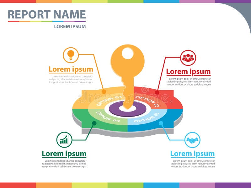 Infographics Element of Key Success Factors Stock Vector - Illustration ...