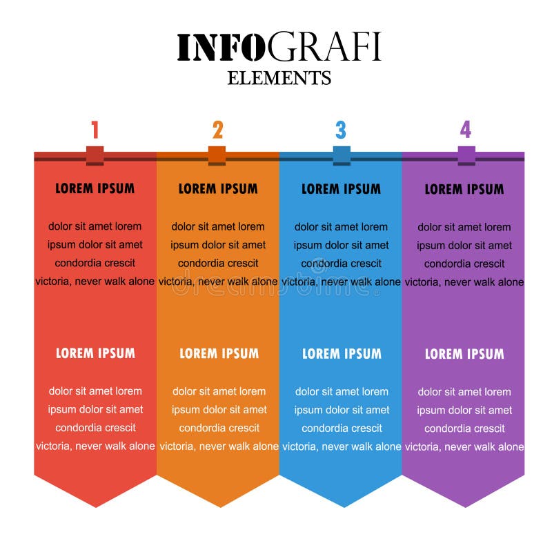 Infographics of Elements Logo and Symbol Design Stock Vector ...