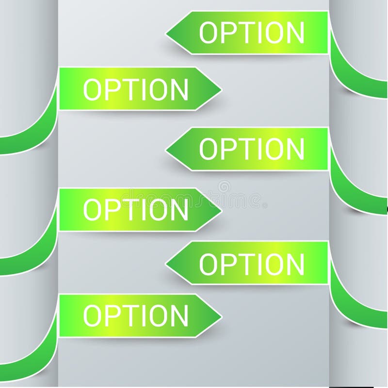 Infographics Elements Options Labels Design Vector Stock Vector ...