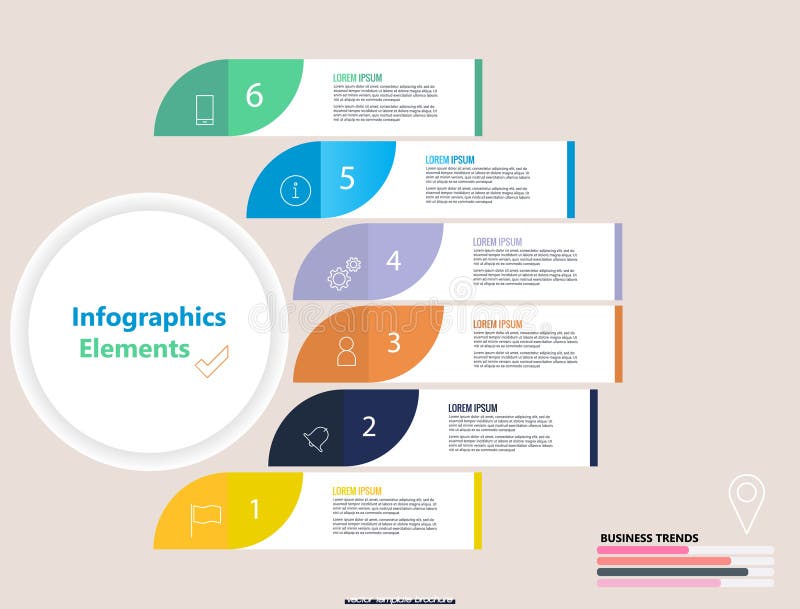 Infographics Elements. . for Use in Presentation. Flyer and Leaflet ...
