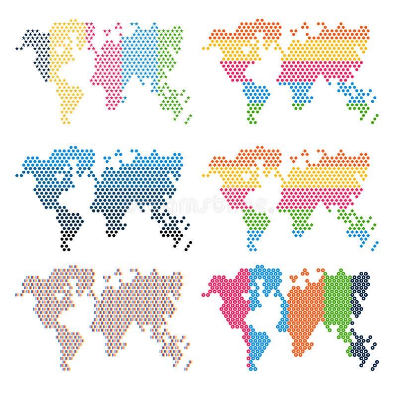 Infographics Elements. World Map Stock Vector - Illustration of network ...