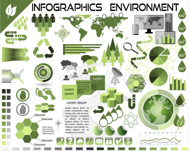 Infographics Environment Ecology EPS10 Stock Vector - Illustration of ...