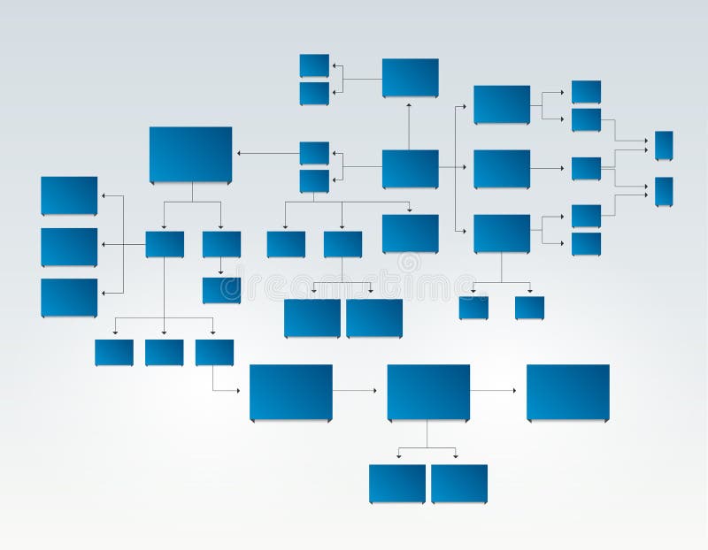 Infographics Flowchart. Colored Shadows Scheme Stock Vector ...