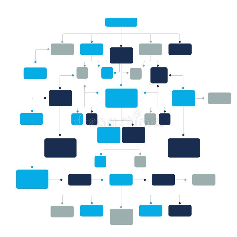 Infographics Flowchart. Colored Shadows Scheme Stock Vector ...