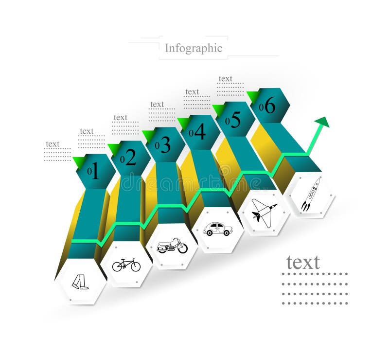Infographics in the Form of Steps Stock Vector - Illustration of step ...