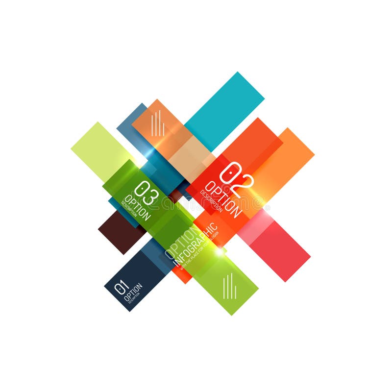 Infographics Geometric Business Template Stock Vector - Illustration of ...