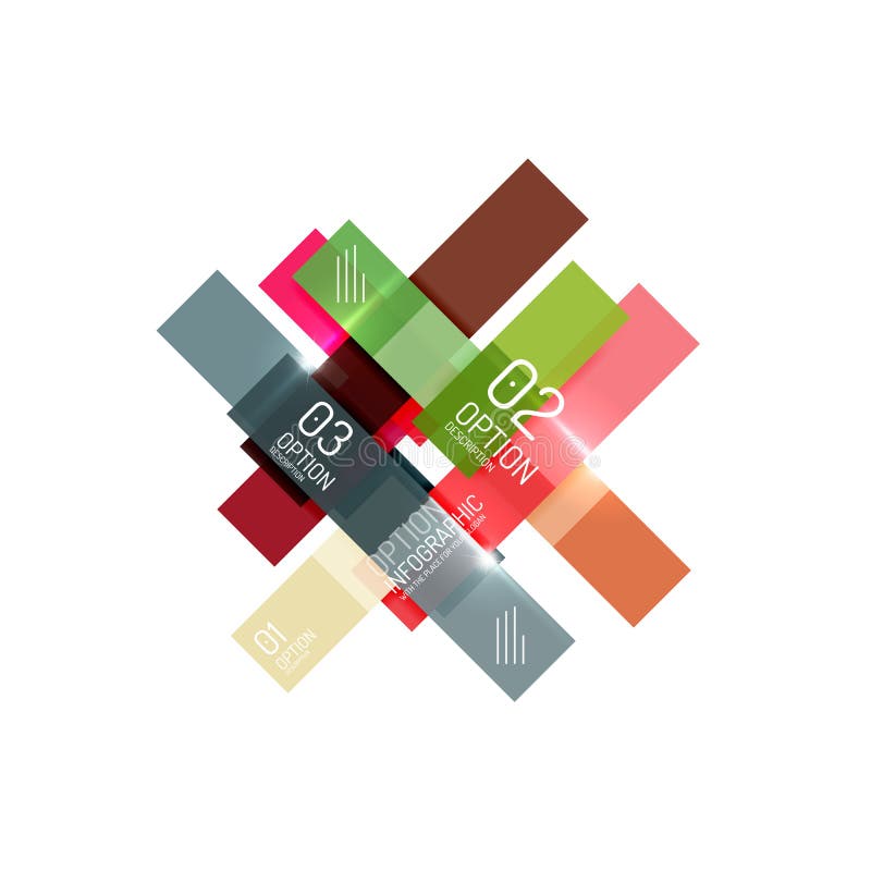 Infographics Geometric Business Template Stock Vector - Illustration of ...