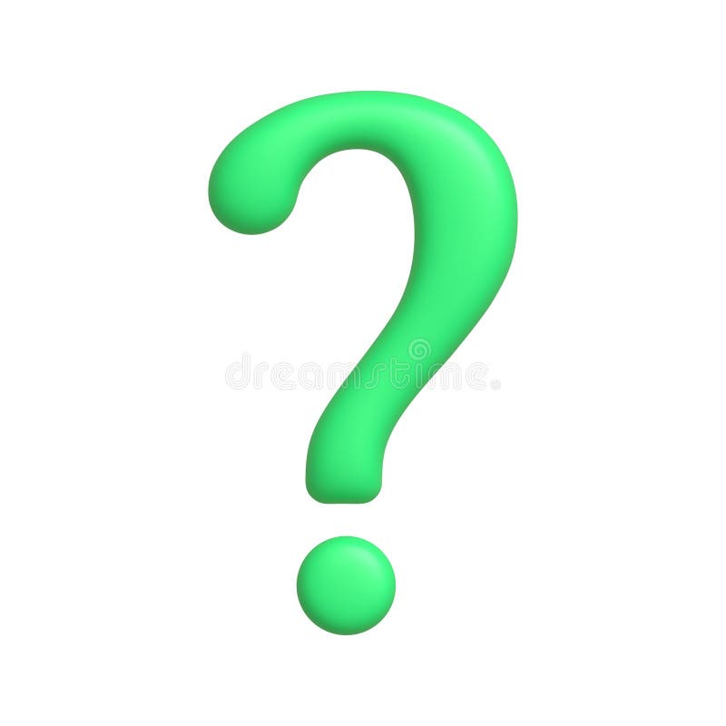 Infographics Icon. Green Question Mark Symbol Stock Vector ...
