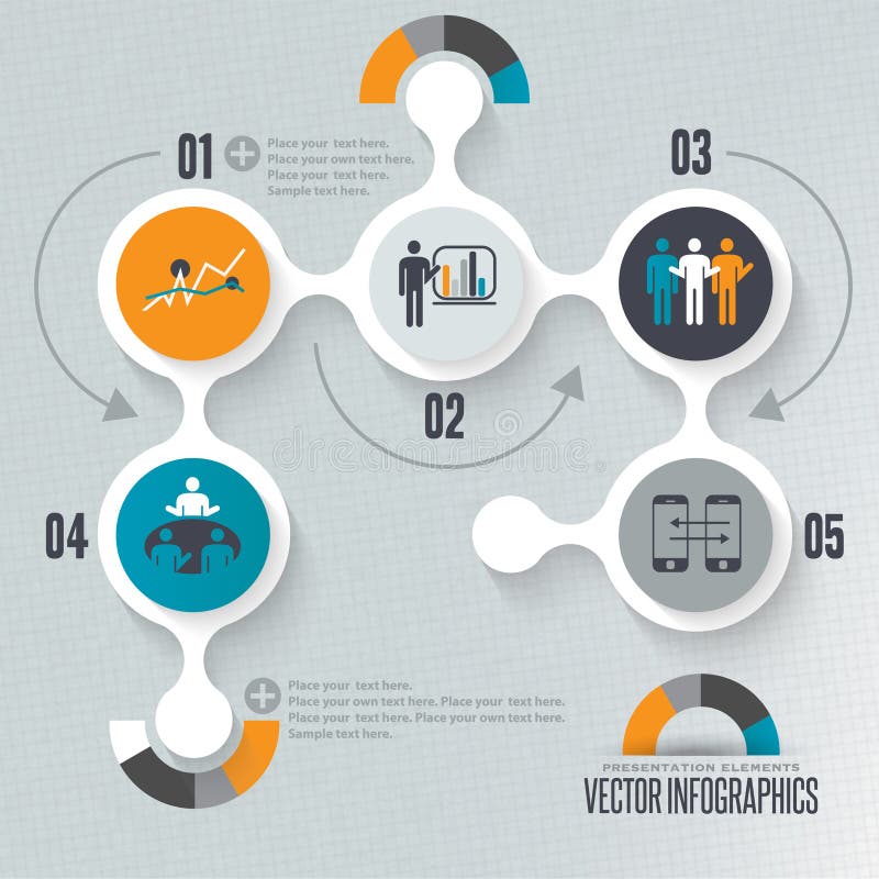 Step by Step Infographics Illustration Stock Vector - Illustration of ...