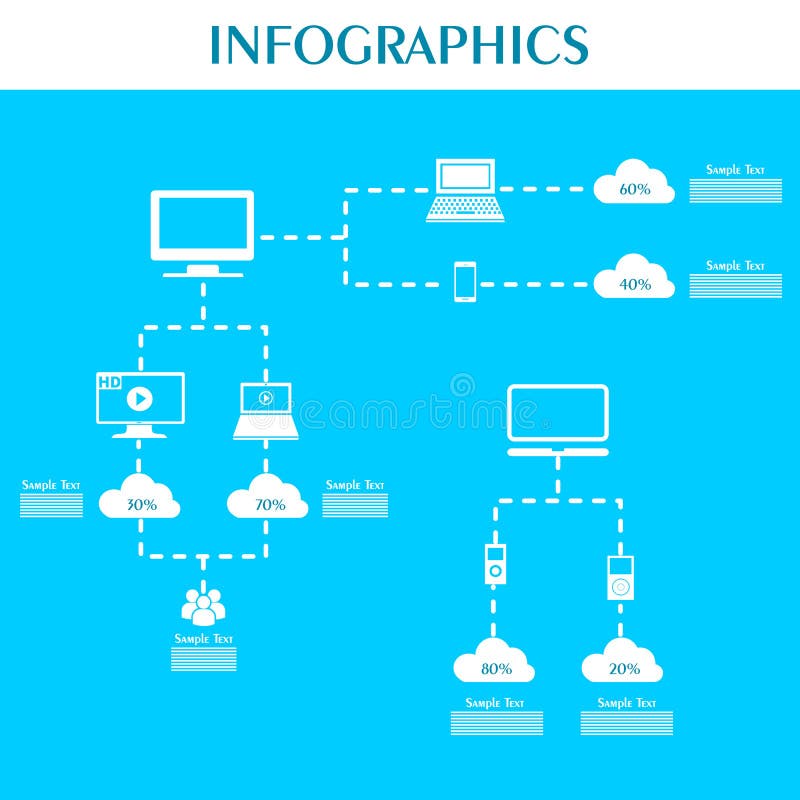 The it infographics stock vector. Illustration of plan - 66658823