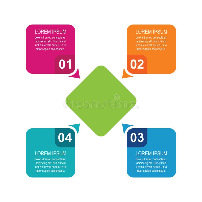 Infographics Marketing Business Report Design Step Options Template ...