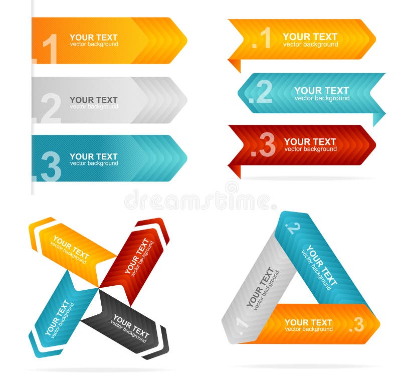 Infographics Menu Set. Vector Stock Vector - Illustration of layout ...