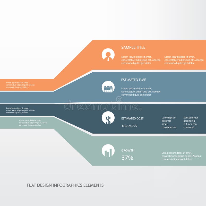 Infographics Menu Vector Design with Four Options Stock Vector ...