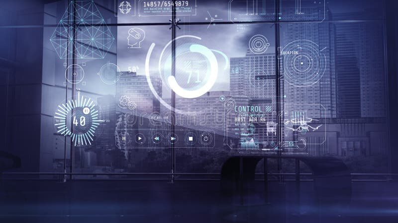 Infographics about Modern Technologies in Retail Sales. 3D Render Stock ...