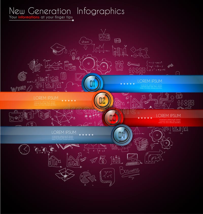 Infographics Modern Template To Classify Data and Information Stock ...
