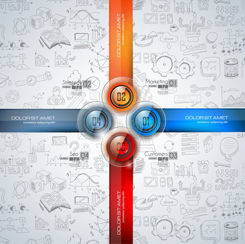 Infographics Modern Template To Classify Data and Information Stock ...