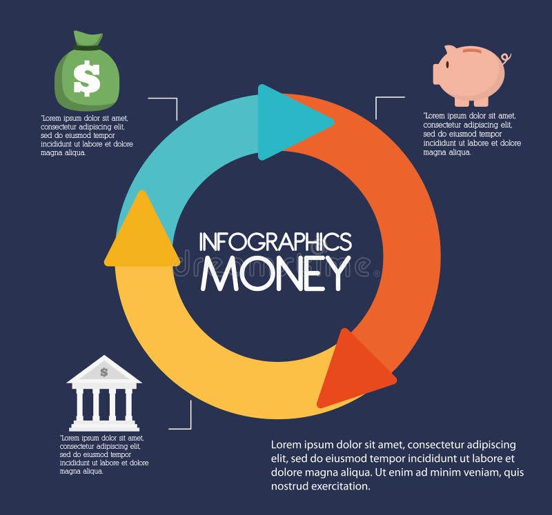 Infographics Money Design, Vector Illustration Stock Vector ...
