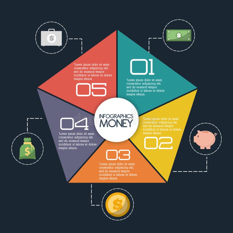 Infographics Money Design, Vector Illustration Stock Vector ...