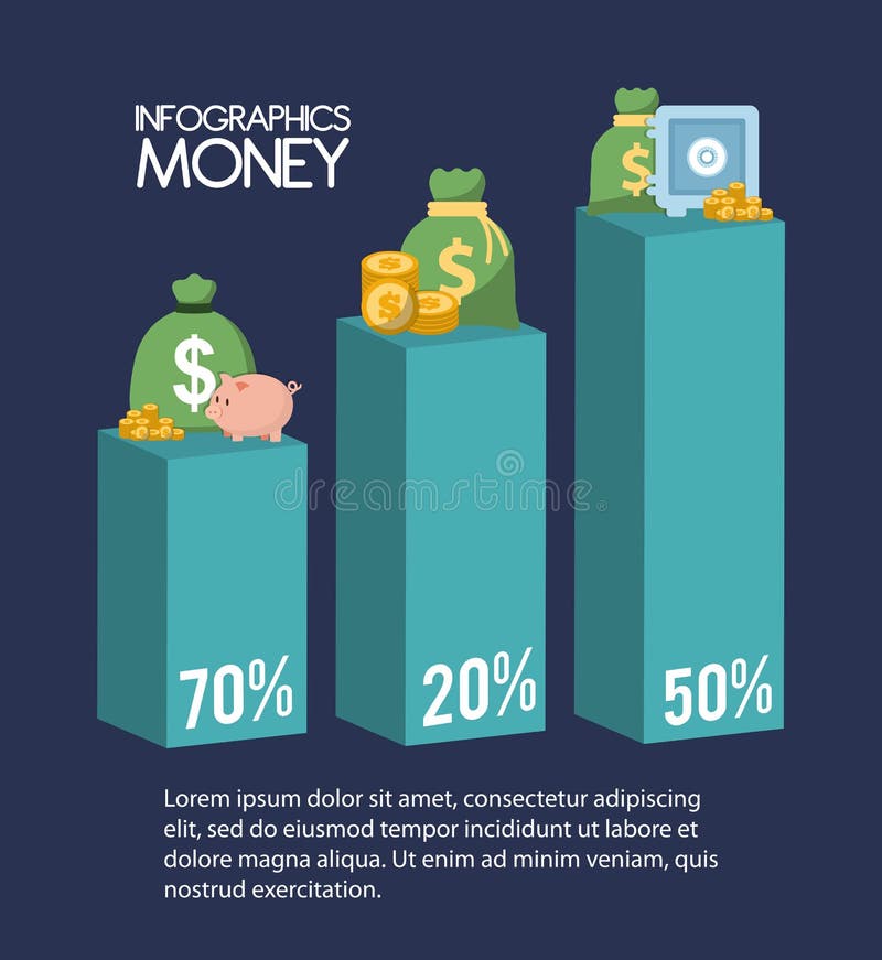 Infographics Money Design, Vector Illustration Stock Vector ...