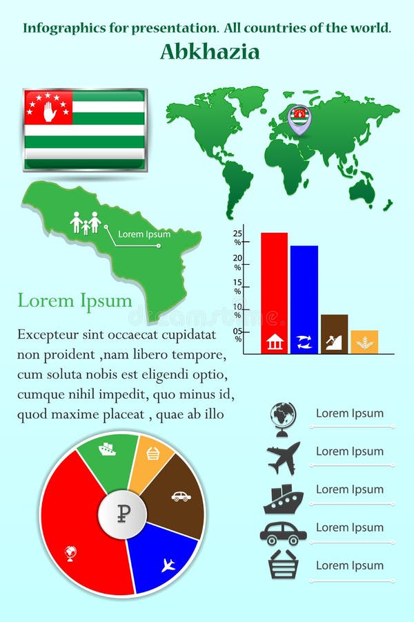 Infographics for Presentation. All Countries of the World Stock ...