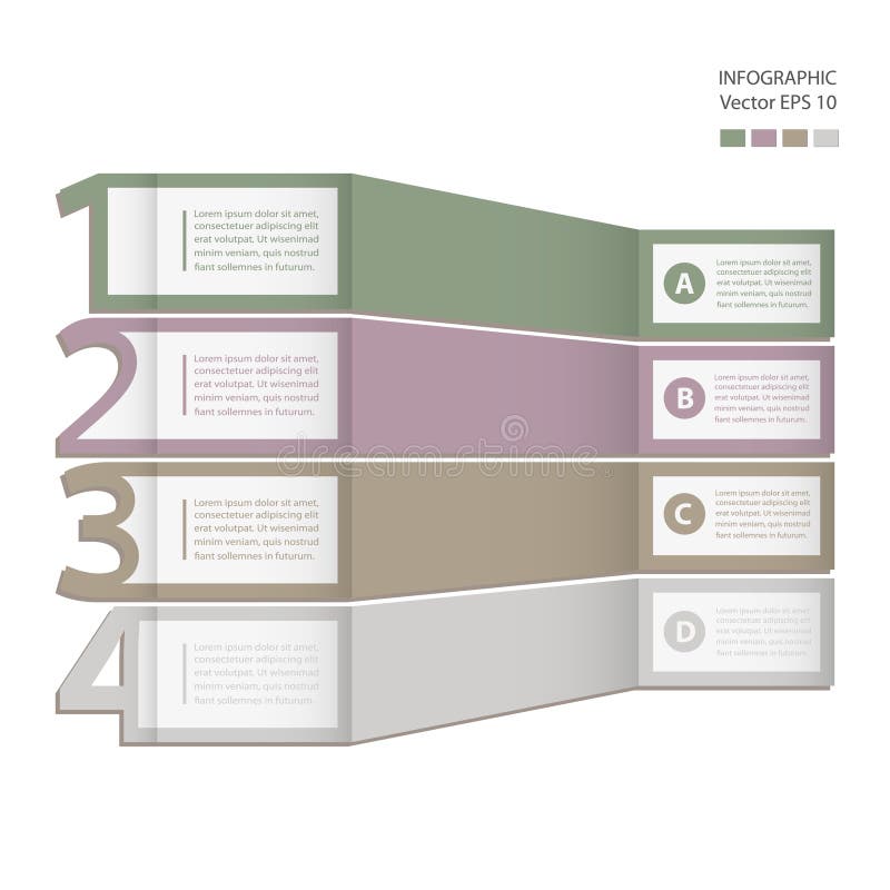 Infographics. Process Chart Module Stock Illustration - Illustration of ...