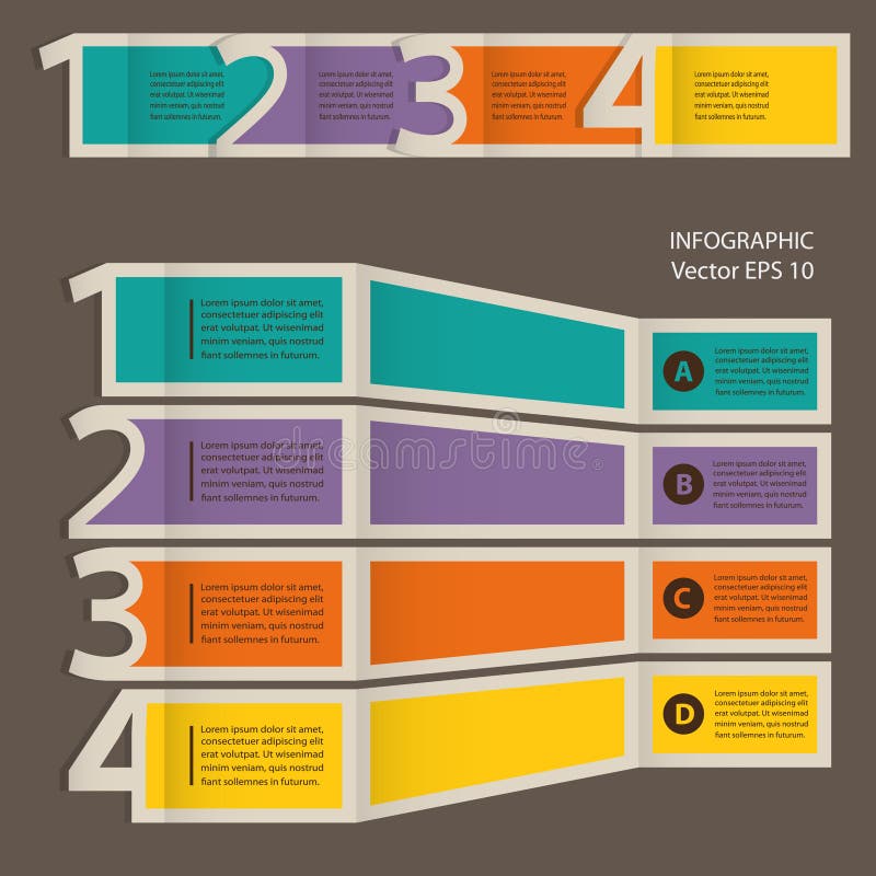 Infographics. Process Chart Module Stock Illustration - Illustration of ...