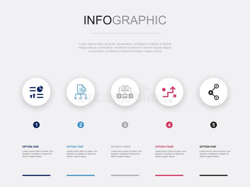 Infographics, Regulation, Media Plan Stock Illustration - Illustration ...