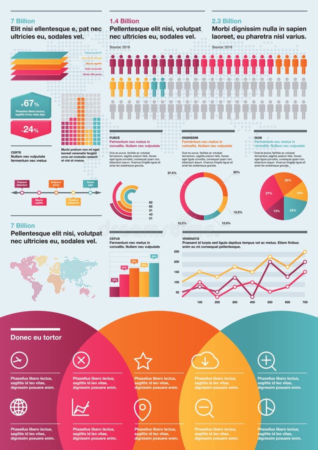 Infographics Set 001 stock vector. Illustration of report - 63817363