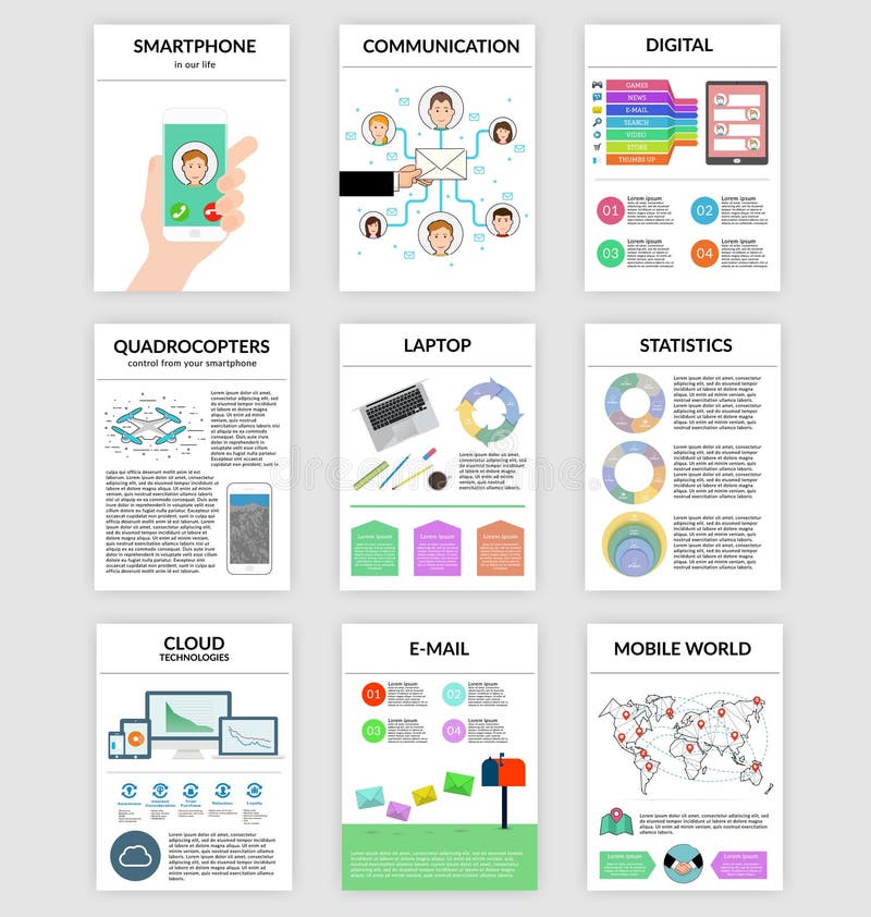 Infographics Digital Channels: Color Diagram of the Four Overlapping ...