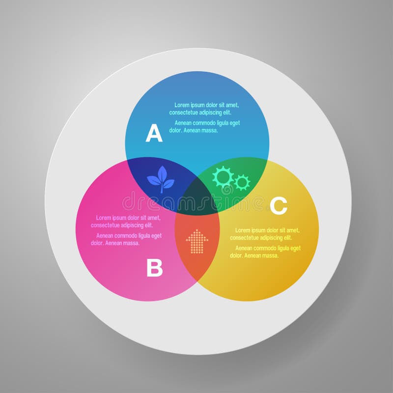 Infographics Set. Presentation and Round Chart Stock Vector ...