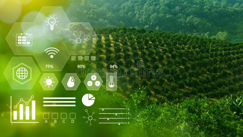 Infographics Smart Farming and Precision Agriculture with Visual Icon ...