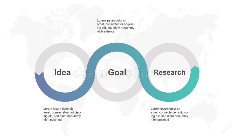 Infographics with 3 Steps, and Options. Vector Chart. Stock ...