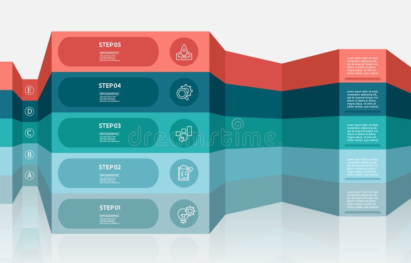 Infographics Steps Timeline Business Workflow Report Template ...