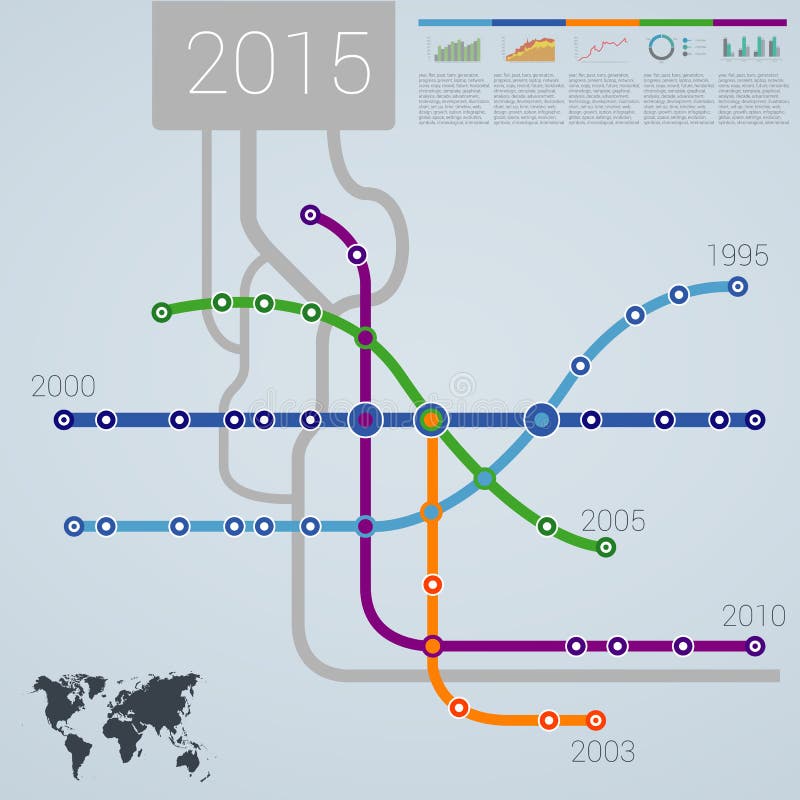 Infographics Subway Construction Data Stock Vector - Illustration of ...