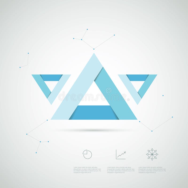 Infographics Template Abstract Shapes Stock Vector - Illustration of ...