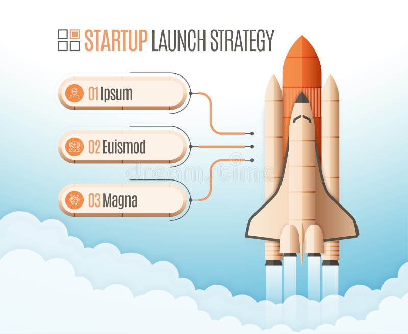 Infographics Template with a Five Structure Elements of Startup Stock ...