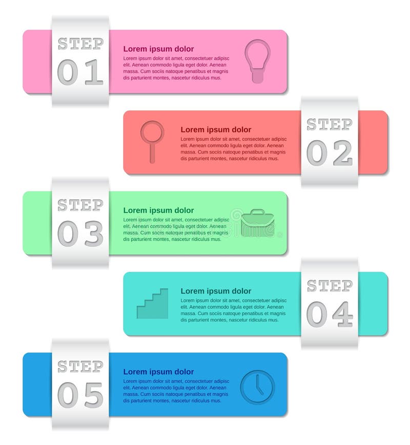 Infographics Frames. Vector Infographic Circular Templates 6 Steps ...