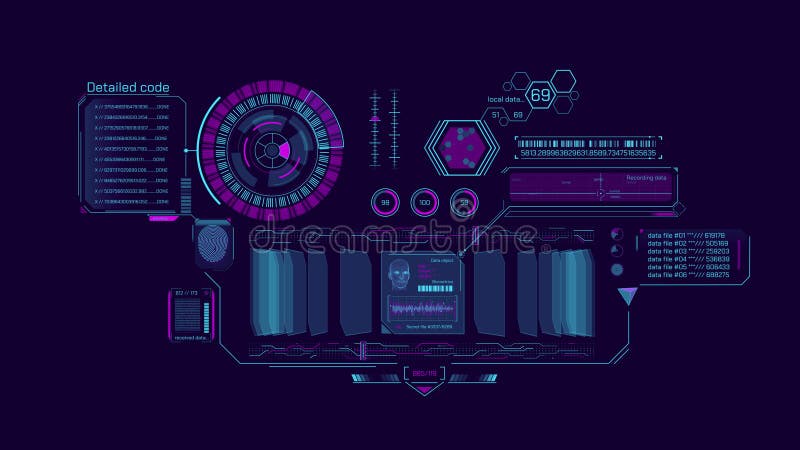 Animation of Infographics about Biometric Data Management System Stock ...