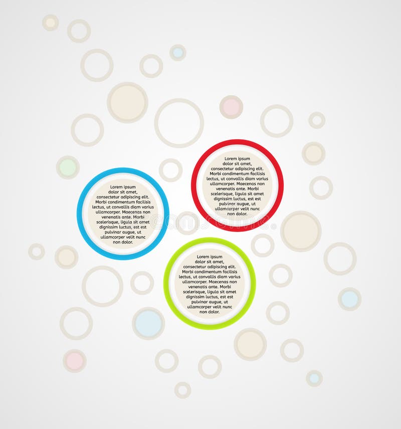 Three Circle Infographics stock vector. Illustration of design - 36898248