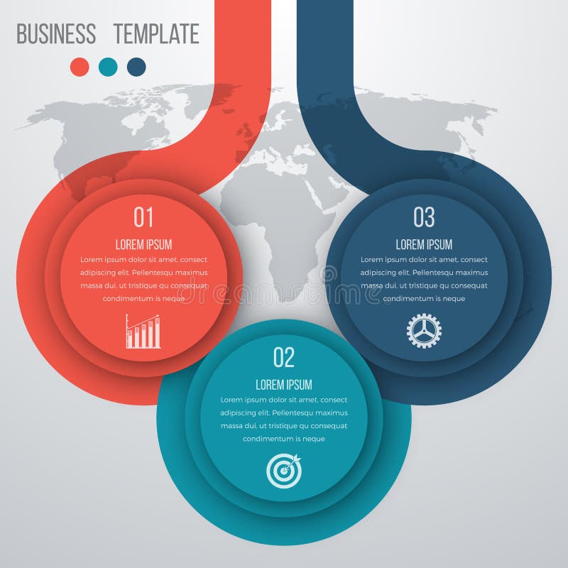 Infographics three options stock vector. Illustration of graph - 78153784