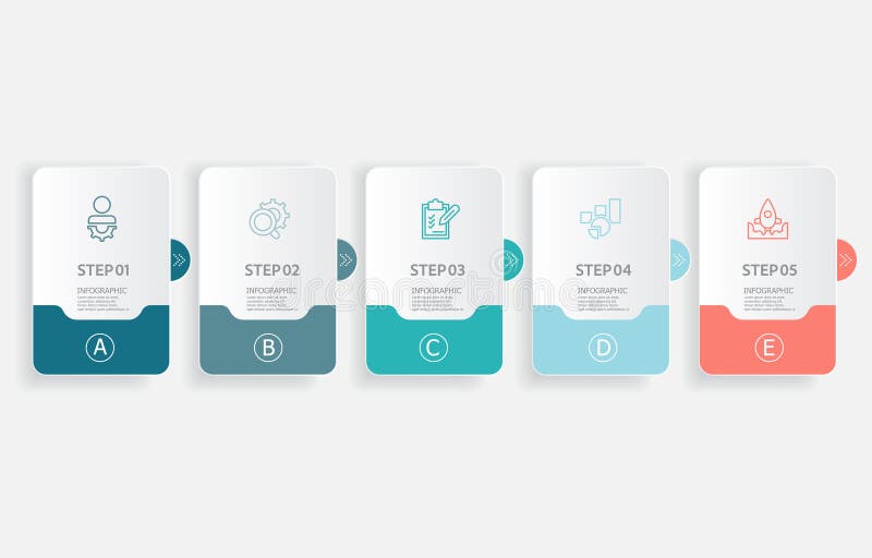 Infographics Timeline Element Business Data Visualization Steps Report ...